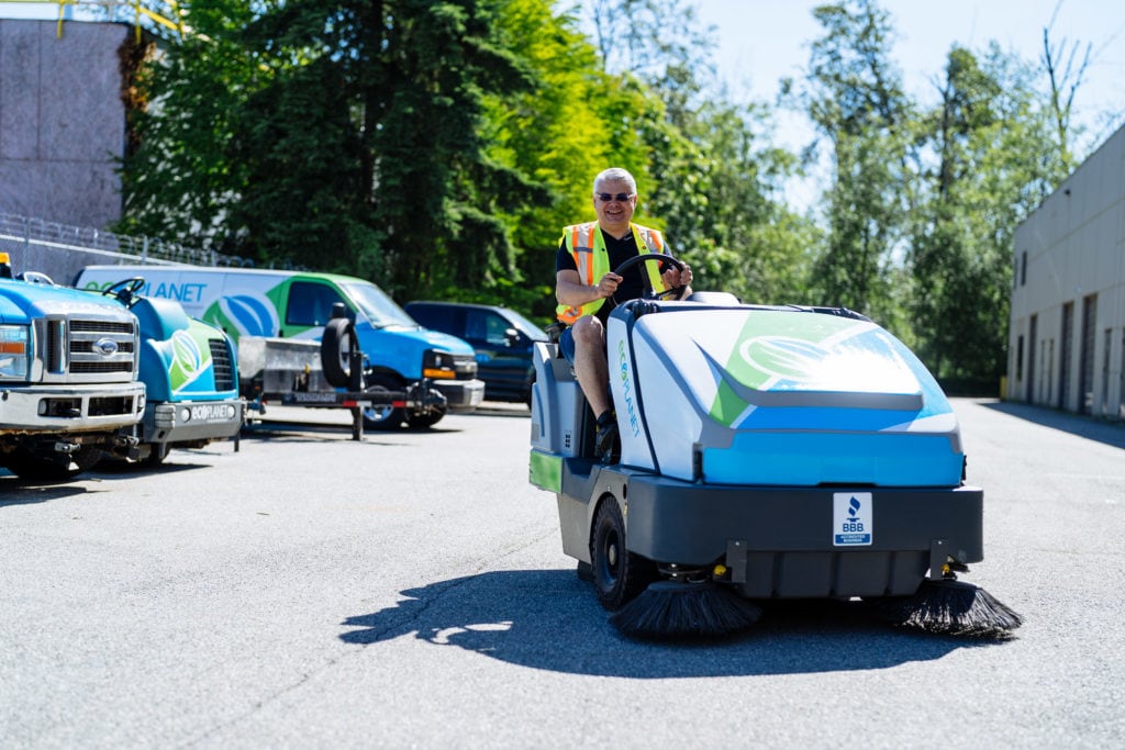 Power Sweeping Service - Vancouver Commercial Power Sweeping